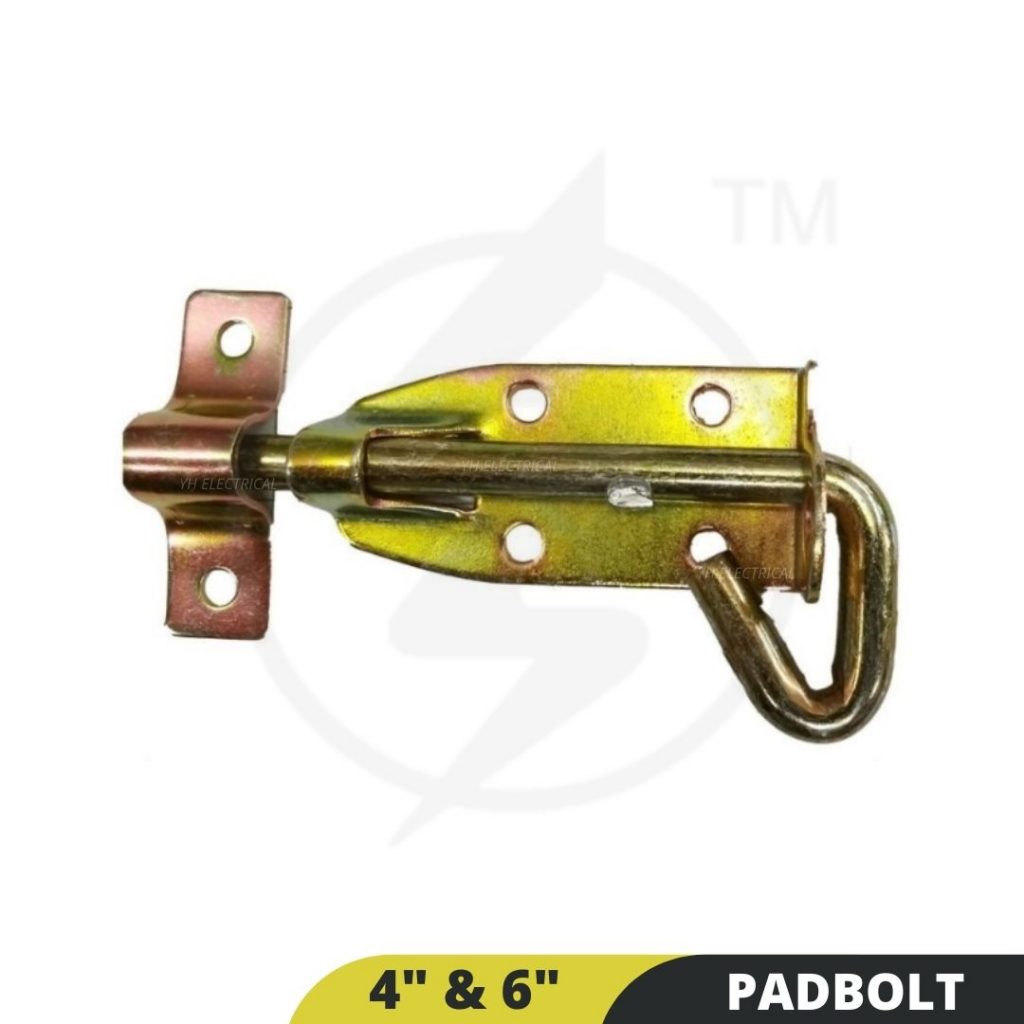 4'' 6'' inch 100mm 150mm PadBolt Pad Bolt Latch / Selak Pintu slug ...
