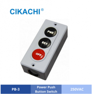 CIKACHI PB-2/3/3B 5A POWER PUSH BUTTON SWITCH 250VAC GREY (CKC) - Yong ...