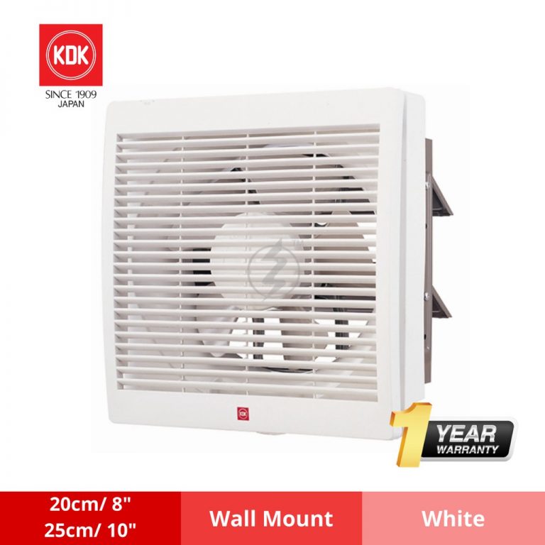 KDK Wall Exhaust Fan 20ALH 25ALH 8" / 10" inch Exhaust Fan Ventilating ...